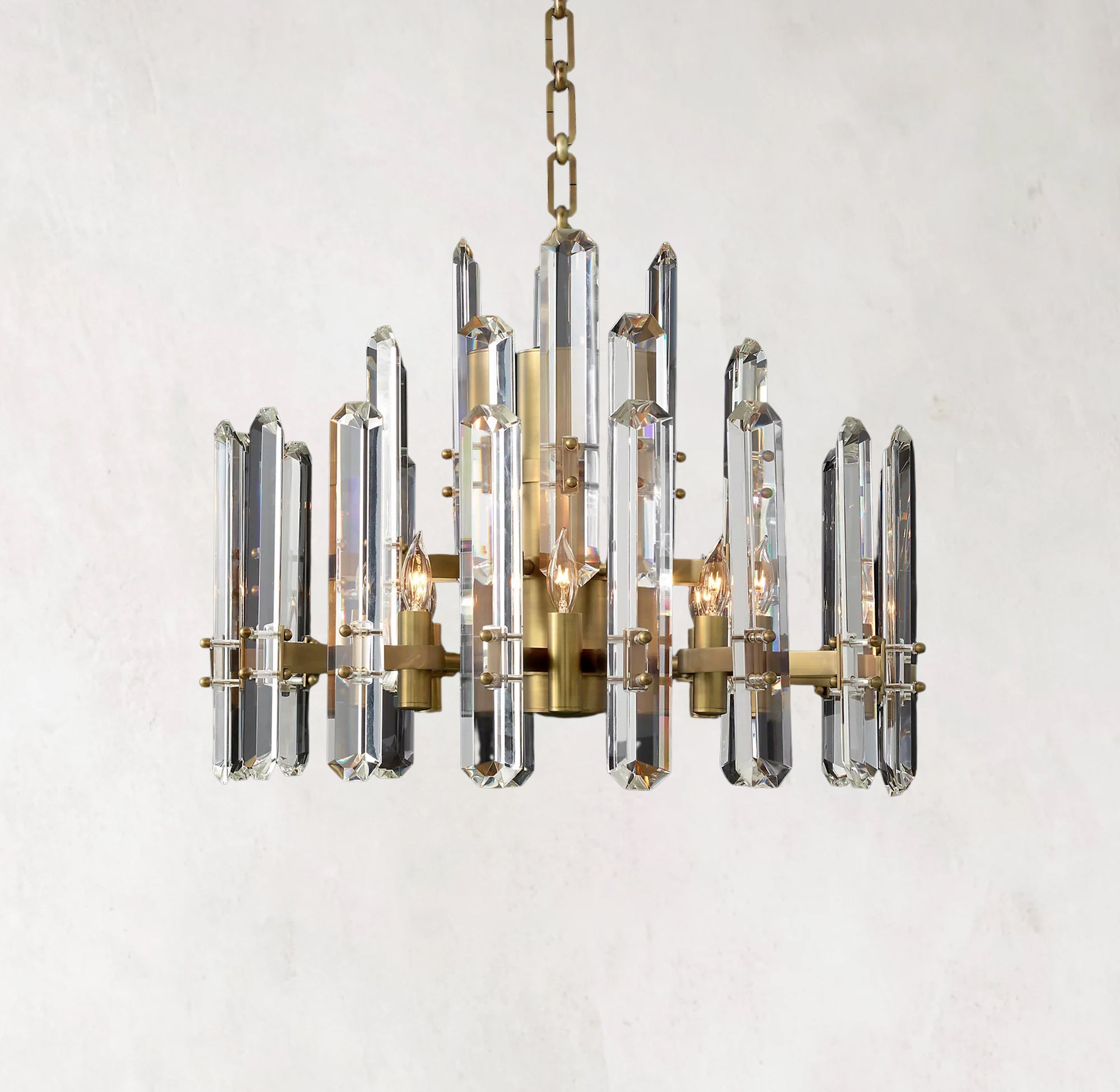 Bonnington Round Chandelier 24" Crystal Chandelier – Sunrlighting